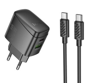 Мережевий Зарядний Пристрій XO CE06 PD 30W GaN Type-C to Type-C Колір Бiлий (1674270501) купити ...