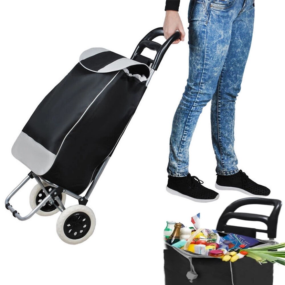 Сумка господарська на колесах, до 130кг, 95х35х30см, Темно-синій ...