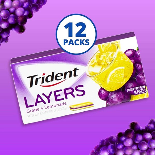Trident Layers Grape Lemonade