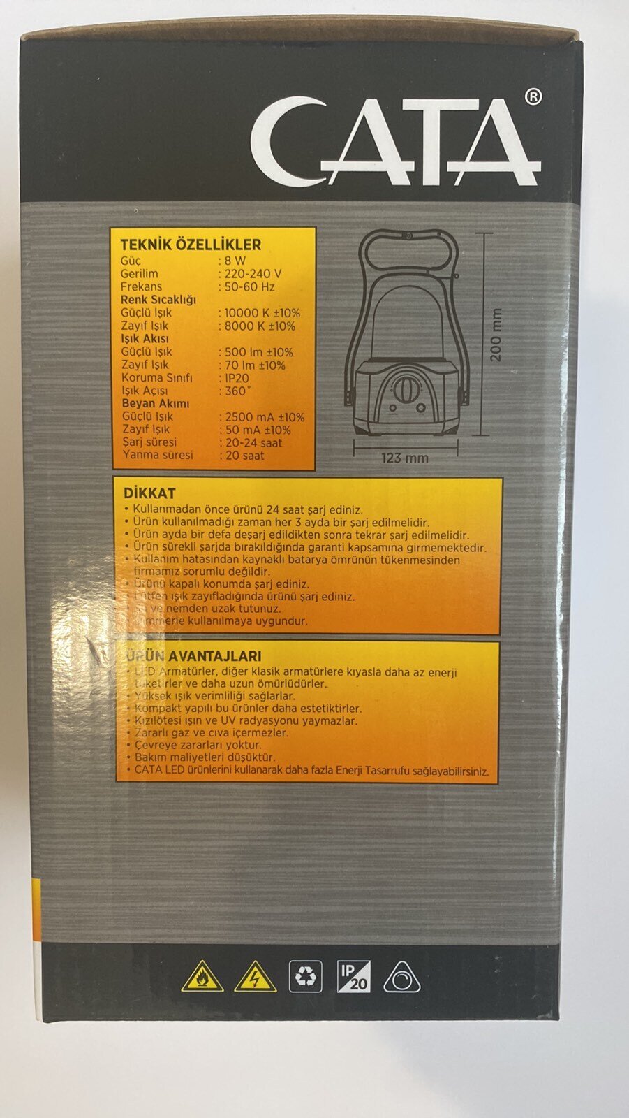 Фонарь переносной на аккумуляторе Cata CT-9950L, цена 1320 грн — Prom ...