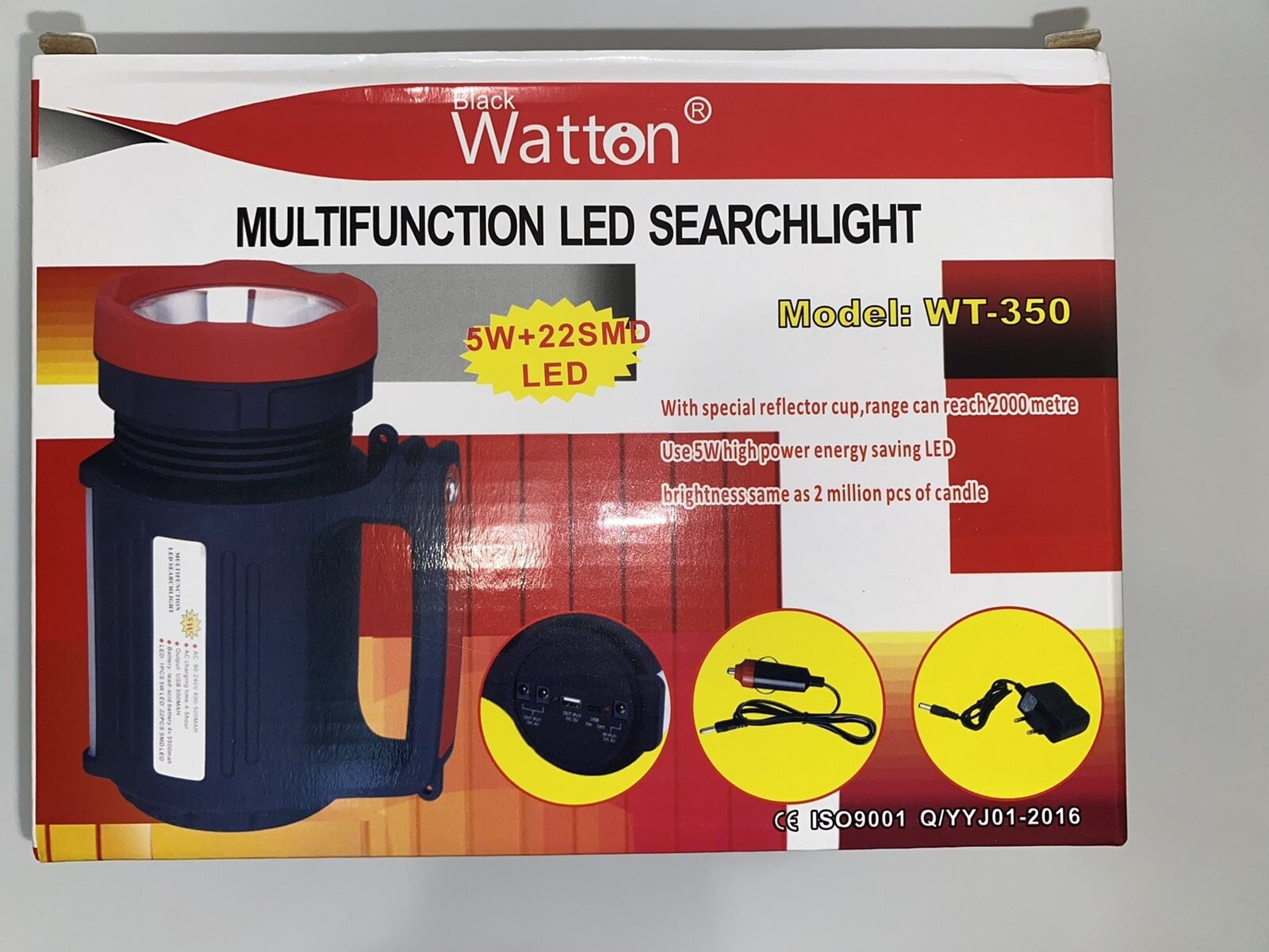 Фонарь Аккумуляторный Переносной Светодиодный Watton WT-350 (с Функцией Повербанка) — Купить ...